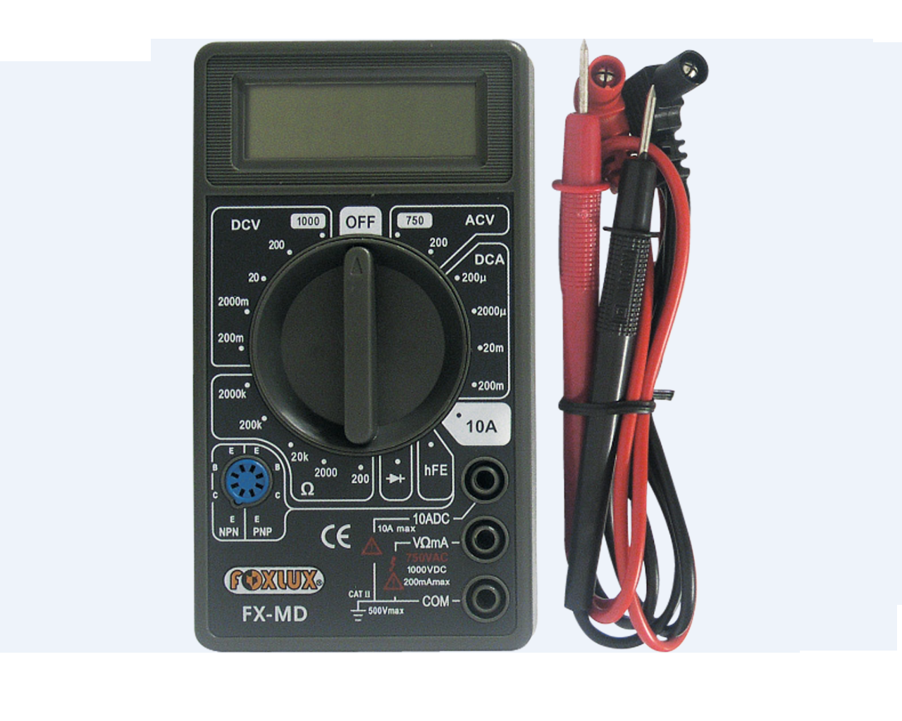 MULTIMETRO DIGITAL FOXLUX - Schamrek Materiais Eletricos